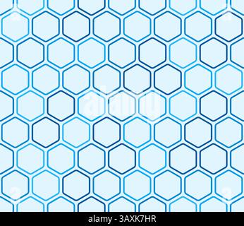 Hexagon Pattern. Bold rounded hexagons mosaic pattern. Hexagon cells. Seamless tileable vector ...