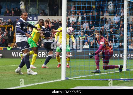 Mihailo Ivanović of Millwall scores to make it 1-1 during the Sky Bet ...