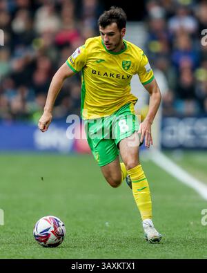 Liam Gibbs of Norwich City runs with the ball during the Carabao Cup ...