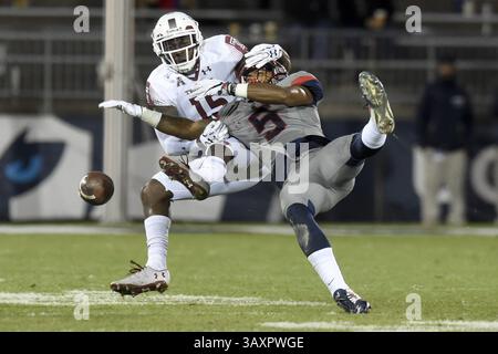 EAST HARTFORD, CT - NOVEMBER 15: UConn Huskies running back Cam Edwards ...