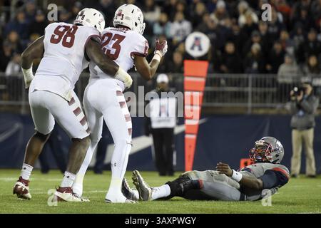 EAST HARTFORD, CT - NOVEMBER 15: UConn Huskies running back Cam Edwards ...