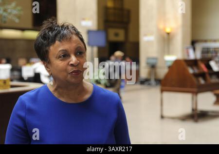 FILE - Librarian of Congress Carla Hayden arrives at the presentation ...
