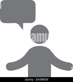 Discussion icon vector, filled flat sign, solid pictogram isolated on ...