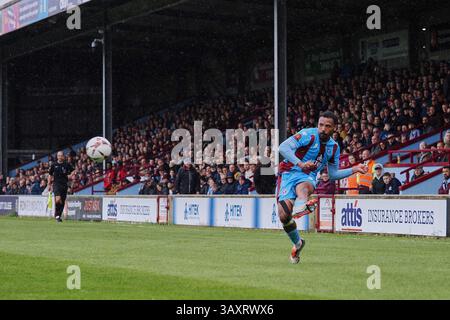 Scunthorpe , United Kingdom . 21 April, 2025. Pictured left to right ...