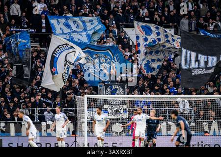 FCK fans, Sektion 12, Flag, bannere. Mesterskabsspillet - Superliga: FC ...
