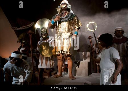 Ancient incan inca display Museum of the Royal Tombs of Sipan Museo de ...