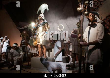 Ancient incan inca display Museum of the Royal Tombs of Sipan Museo de ...