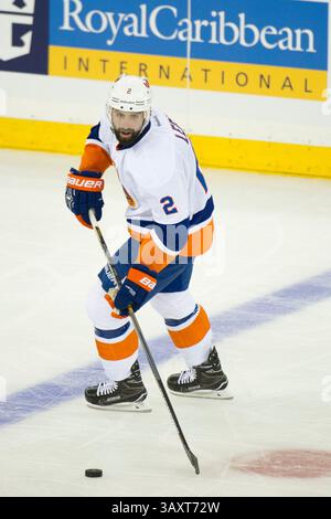 New York Islanders defenseman Nick Leddy (2) during the first period of ...