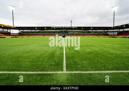 Farum, Denmark. 21st Apr, 2025. Ashley Riefner (25) of Fortuna Hjorring ...