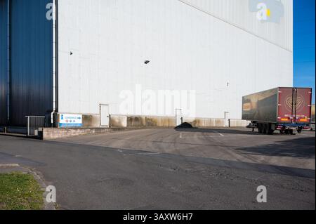 Clarebout, frozen potato products industry zone in Mouscron, Hainaut ...