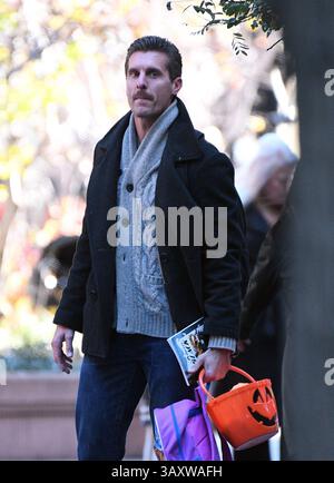 Jason Hoppy picks up his daughter Bryn from daycare in New York City ...