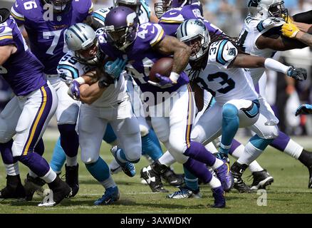 Minnesota Vikings running back Tre Stewart warms up before the start of ...