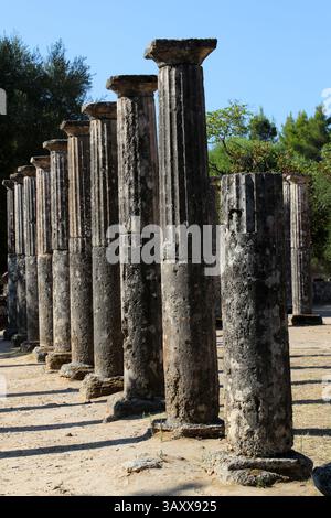 Part of the Archeological Site at Olympia, Greece, Europe. Olympia ...