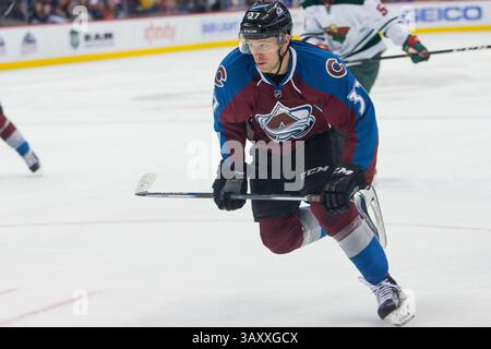 Colorado Avalanche left wing J.T. Compher (37) in the first period of ...