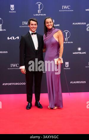 Borja Duran, Caroline Garcia attends 25th Anniversary Laureus World ...