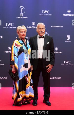Madrid. Spain. 20250422, Mansour Bahrami, Frederique Bahrami attends ...