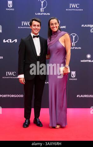 Madrid. Spain. 20250422, Borja Duran, Caroline Garcia attends 25th ...