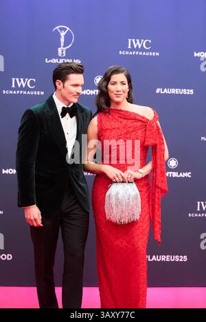Garbine Muguruza, Arthur Borges attends Laureus World Sports Awards ...