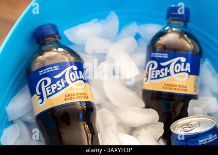 April 18 2025 - Calgary Alberta Canada - Pepsi Cream Soda Flavour with ...