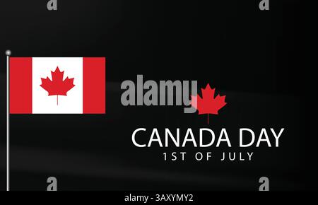 July 1st Celebrations Embracing the Spirit of Canada Day Stock Vector ...