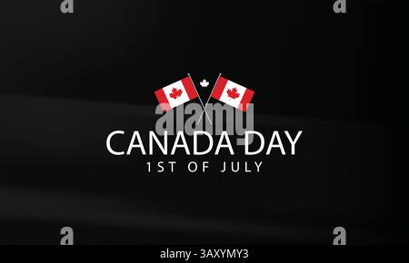 July 1st Celebrations Embracing the Spirit of Canada Day Stock Vector ...