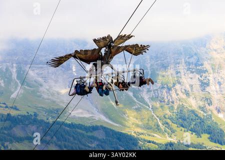 Grindelwald First peak activity - First Glider, Switzerland. Flying ...
