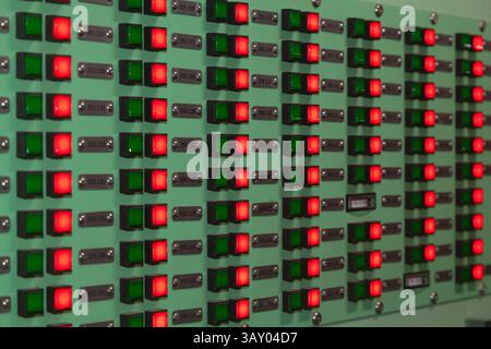 Electric control box. Marine generator control panel Stock Photo - Alamy
