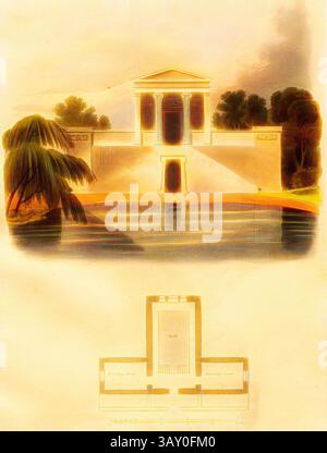 This architectural plan outlines the layout of Temple Hall, located at ...