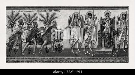 Antique illustration depicting Persian engraving. Published in ...