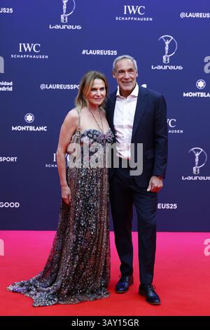 Cathy Horn and Mike Horn during the Laureus World Sports Awards Madrid ...