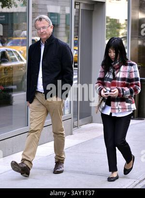 Sam Neill and his wife, Noriko Watanabe, at the Hollywood Nights ...