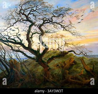 'The Tree of Crows' by Caspar David Friedrich is a Romantic-era ...