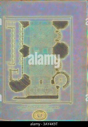 A detailed architectural plan showcasing a symmetrical layout with ...