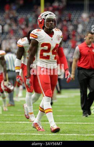 on the field after the Chiefs defeated the Miami Dolphins during an NFL ...