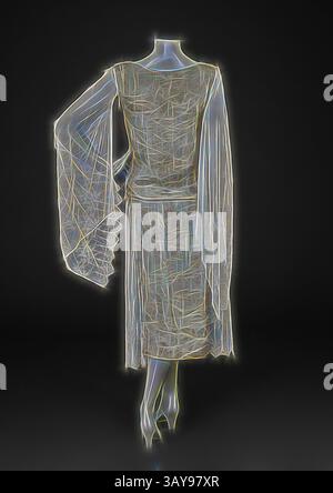 Modern embroidered silk dress on display at Wensli Silk Museum in ...