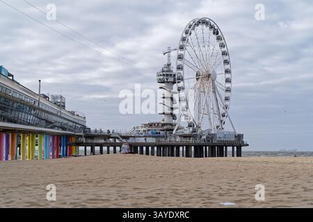 Scheveningen, Netherlands - March 30, 2025: Colorful beach promenade at ...