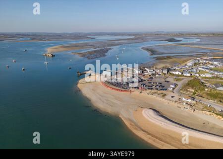 Aerial view of Hayling Island Ferry Landing, Hayling Island, Hampshire ...