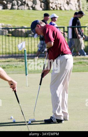 U.S. Vice President Dan Quayle gets a tennis lesson from former ...