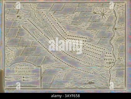 Plan of the Battle of Ramillie, Plan of the Battle of Ramillies 1706 ...