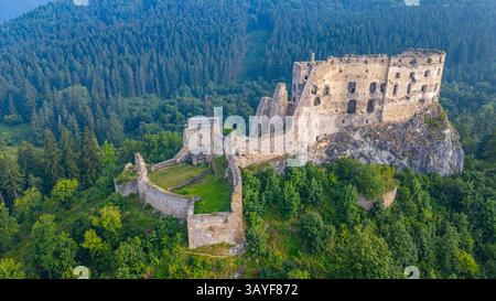Panorama view of Likava castle in Slovakia.IMAGE Stock Photo - Alamy