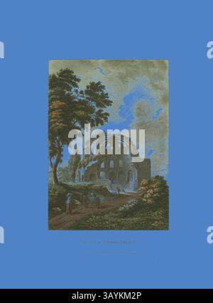 Landscape with figures and ruins, 1786, England, by James Callwell ...