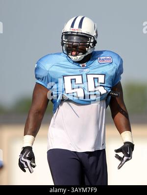 Tennessee Titans linebacker Stephen Tulloch (55) is shown during NFL ...