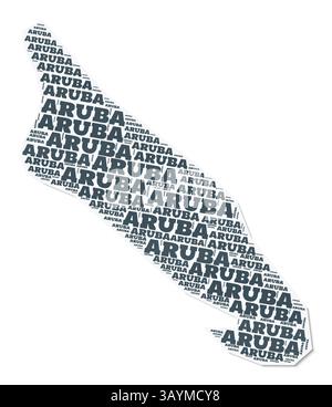 Aruba Text Style Regions. Country region names word clouds in the Dutch ...