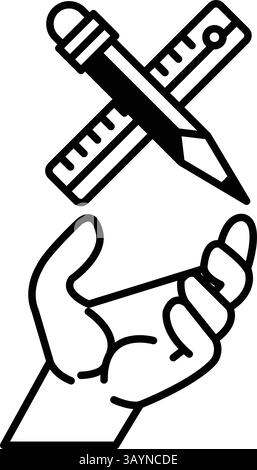 Cartoon ruler pointing with his finger Stock Vector Image & Art - Alamy