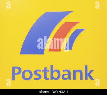 Postbank sign and logo on a branch, Bremen, Germany, Europe Stock Photo ...