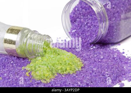 Lavender and green tea sea salt Stock Photo - Alamy