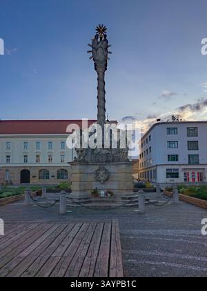 Trnava, Slovakia, July 24, 2024: Holy trinity column in Trnava ...