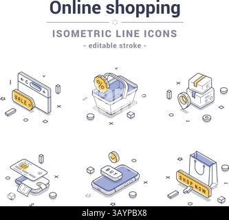 Unique Technology Line Icons Set Stock Vector Image & Art - Alamy