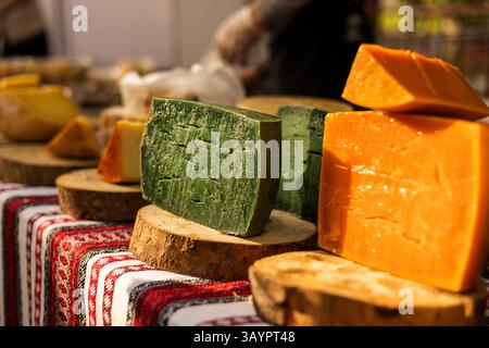 Ukrainian cheese at a street market Stock Photo - Alamy