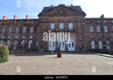 Rohan Castle, exterior view, town of Saverne, Bas Rhin department ...